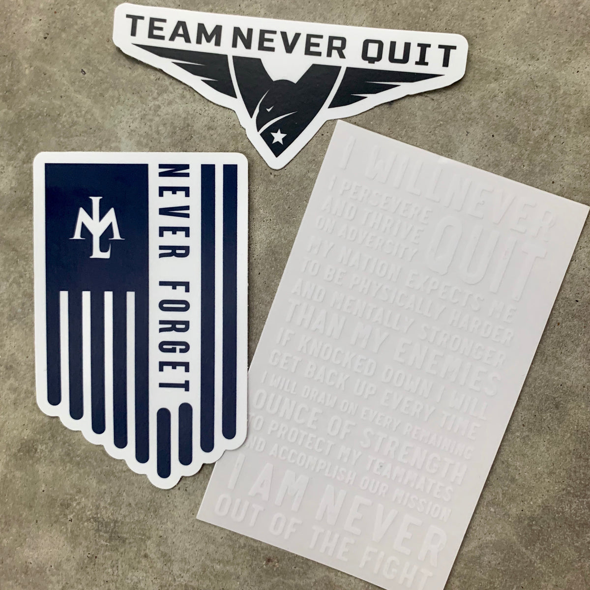 Never Quit Sticker Pack – Team Never Quit